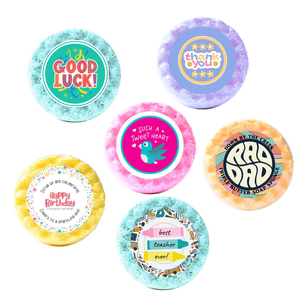 Suds of Sentiments Triple Butter Soap Sponge – Emily Victoria Candles